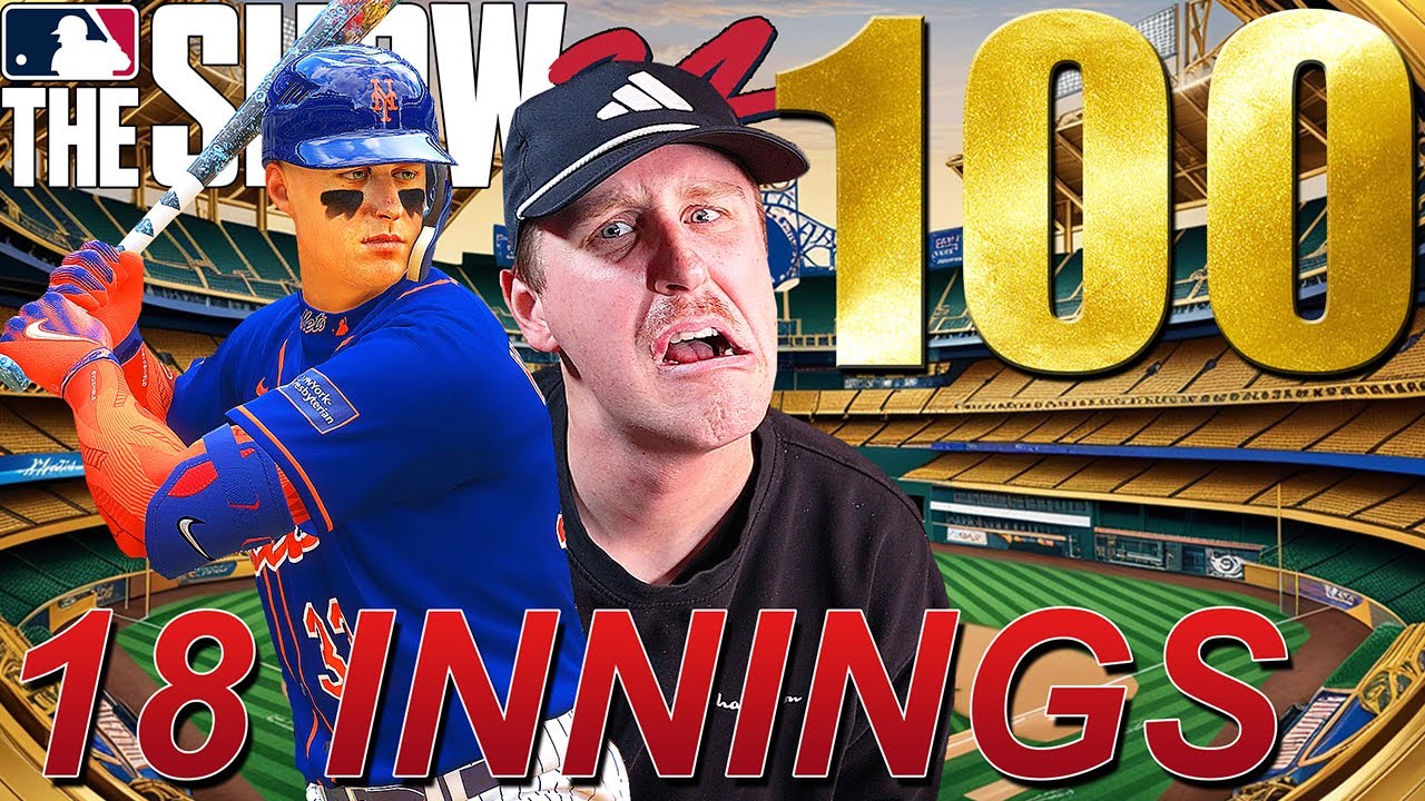 18 INNING MADNESS IN EPISODE 100! | MLB The Show 24 | Road to the Show ...