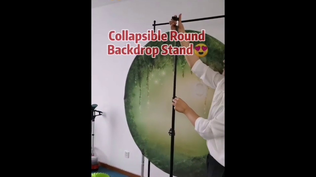 Collapsible Round Backdrop Stand - YouTube