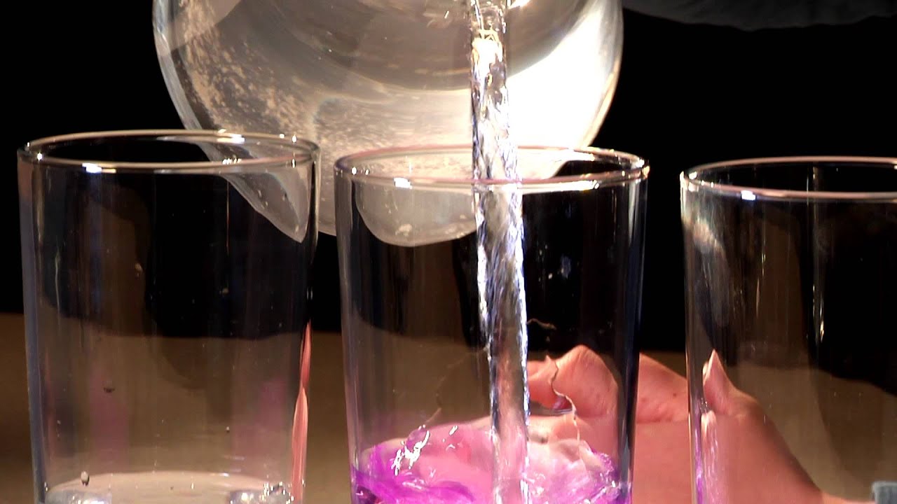 How is the clear liquid changing colour? - YouTube