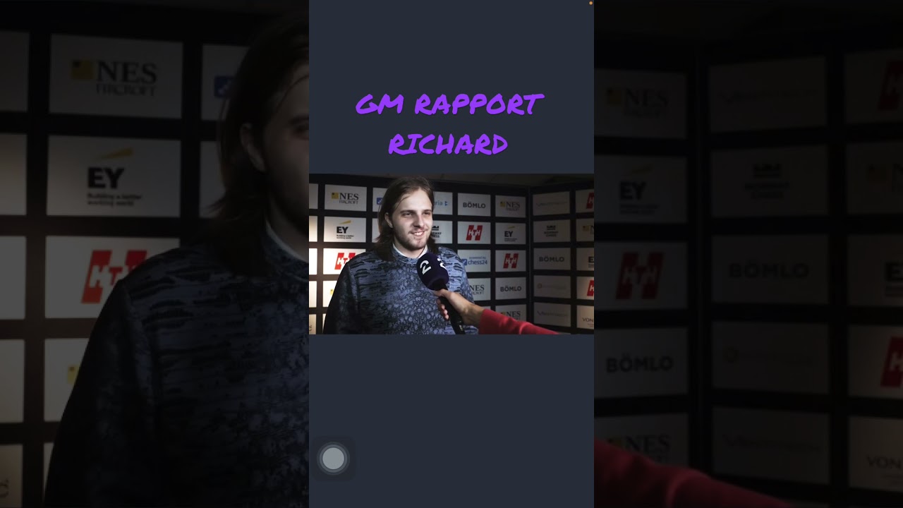 What happens before and after the games GM Rapport Richard! #shorts # ...
