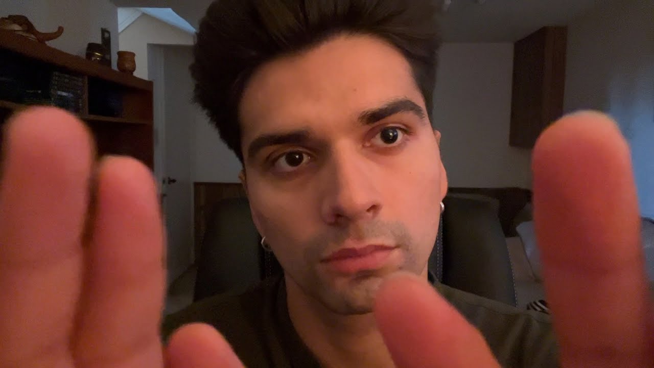 ASMR Up Close Face Touching | Personal Attention, Hand Movements, Up ...