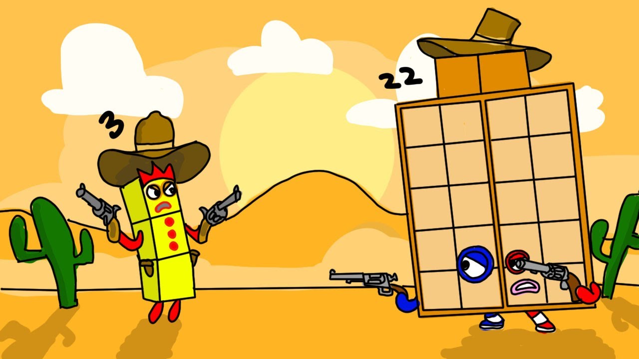 Numberblocks 3 and Numberblocks 22 are not friends - Numberblocks ...