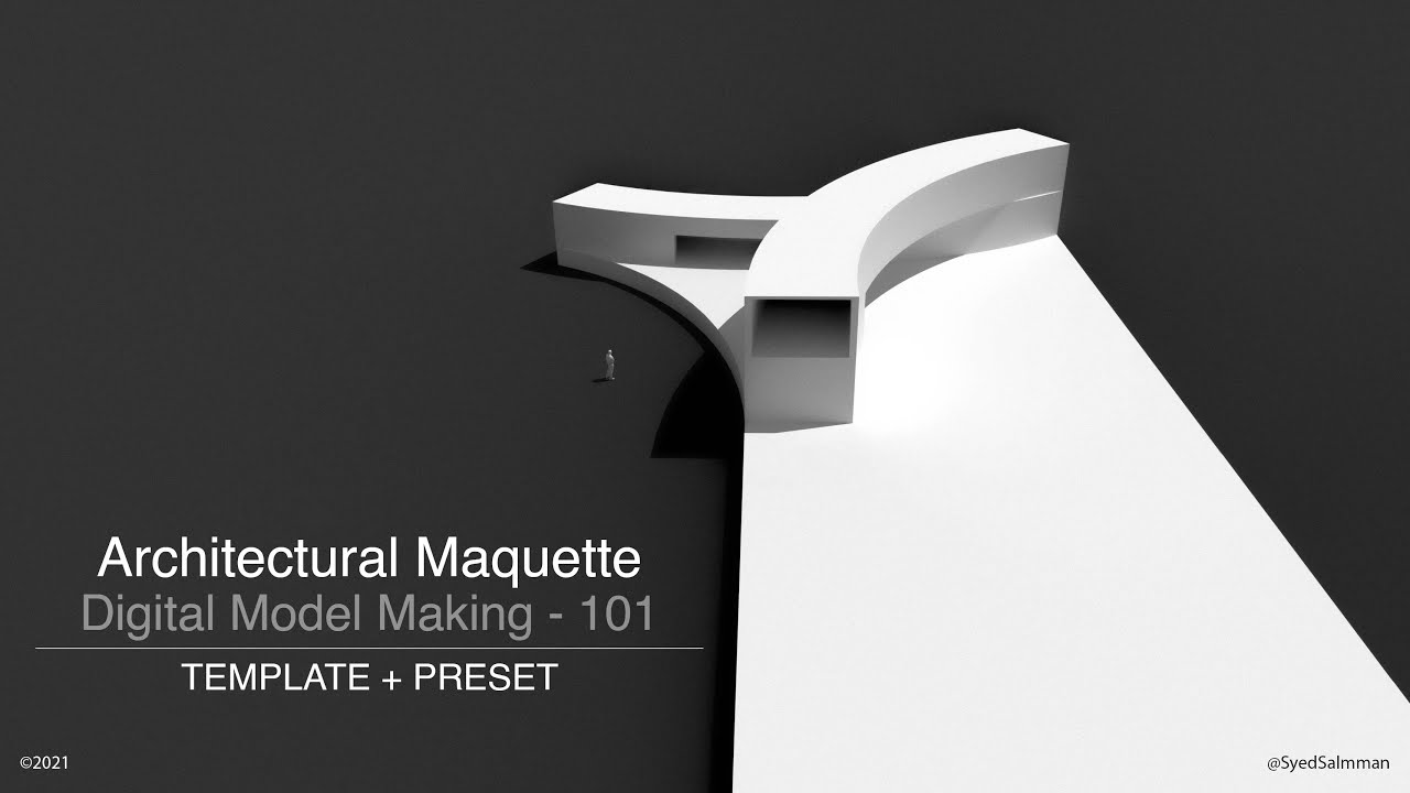 Digital Architectural Model Rendering 101 | Rhino + Vray | Template ...