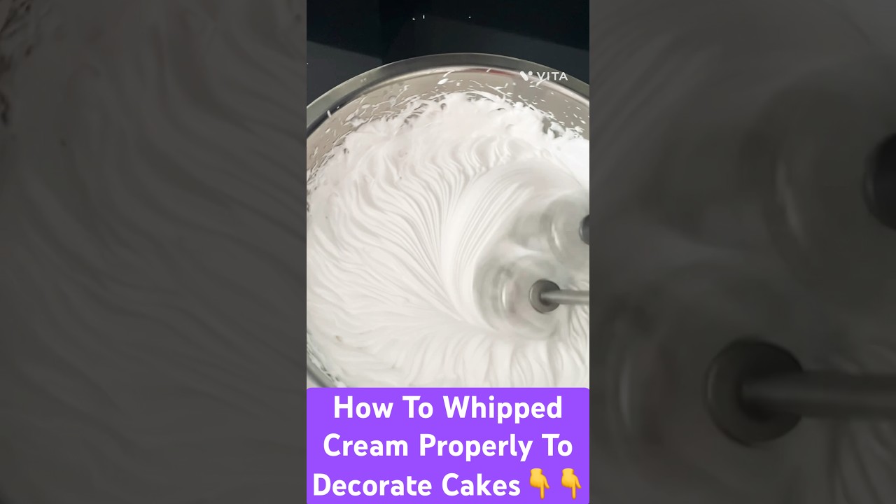 How To Make Whipped Cream For Cake Decoration#shortsfeeds #cakeshorts # ...