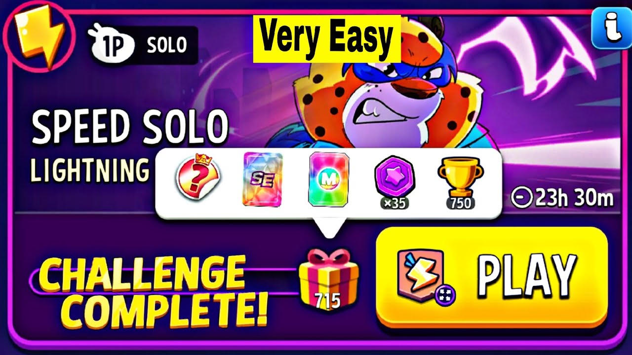 Speed Solo | Lighting Strike Super Sized Solo Challenge | Match Masters ...
