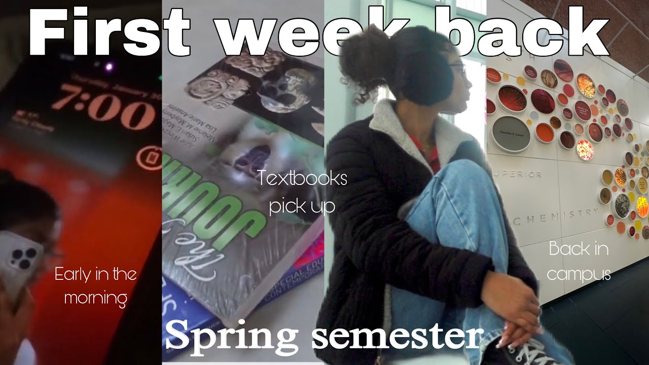 Spend the first week of spring semester with me as a college student! 💕 ...