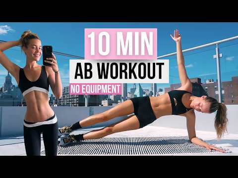 10 Minute AB workout Routine- no equipment