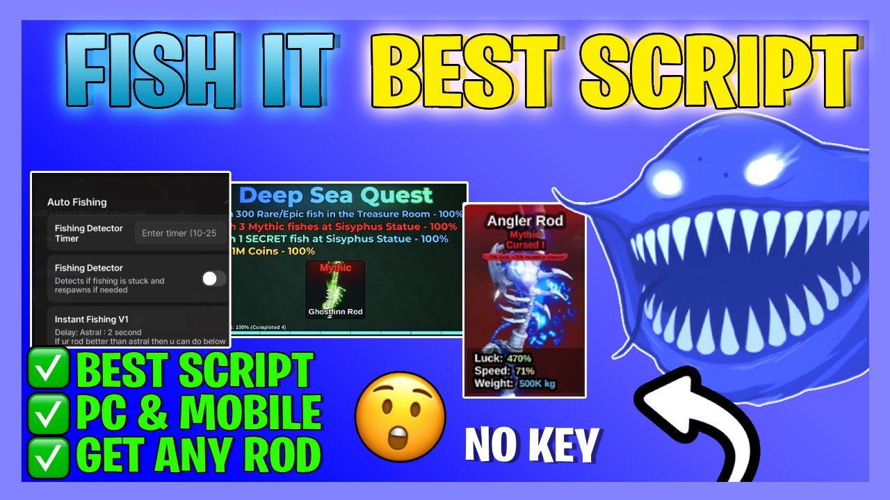 *NEW* Fish It Script | Instant Catch, Auto Buy, Get Any Rod, Fish ...
