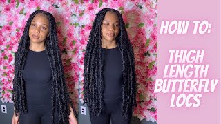 THIGH LENGTH BUTTERFLY LOCS TUTORIAL (Using PassionTwis... | Doovi