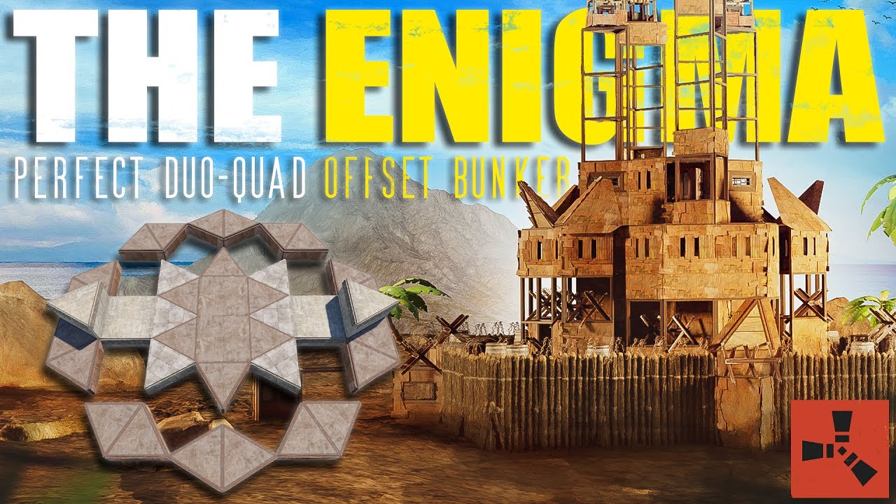 The ENIGMA - Rust 2-6 Man Bunker SNOWBALL Base - YouTube