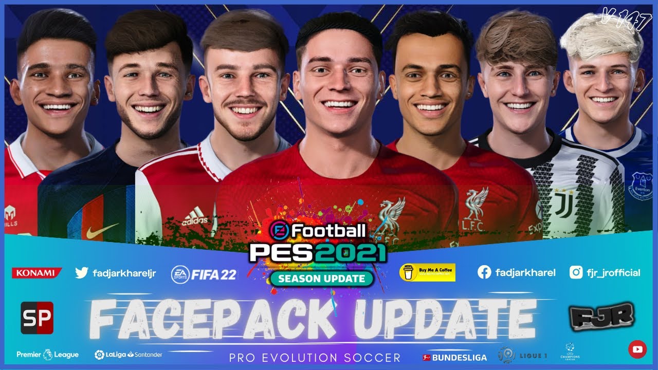 eFootballPES 2021 - UPDATE FACE V147 - SIDER VERSION & CPK VERSION | PC ...