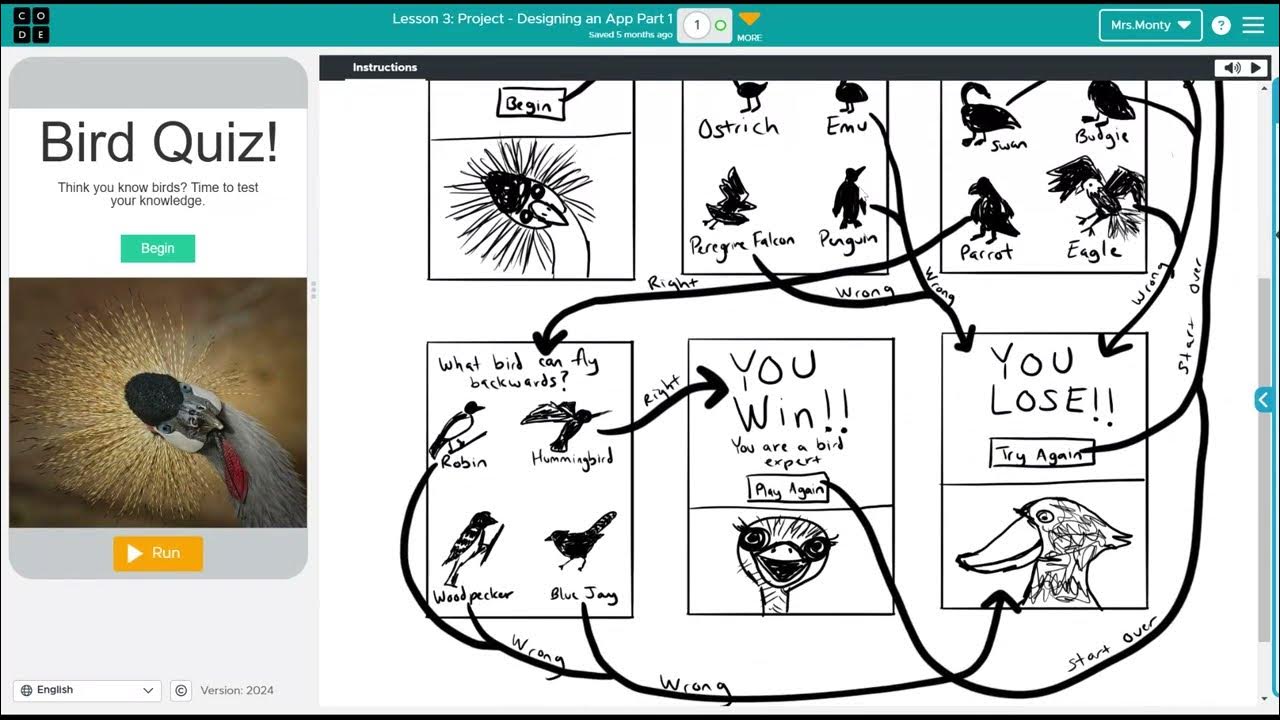 Code.org Computer Science Principles Unit 3: Project - Designing an App - YouTube