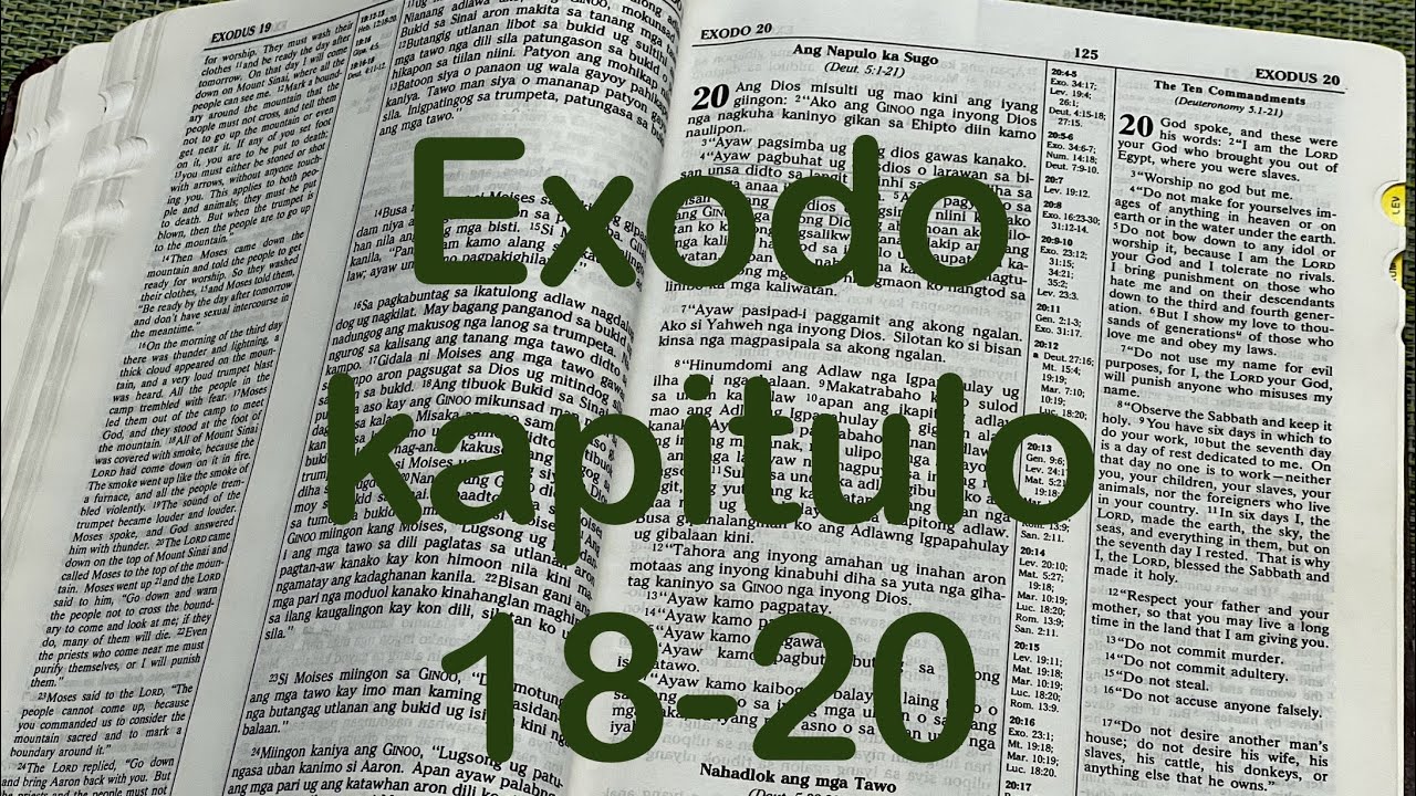 Exodo kapitulo 18-20 (Ang Napulo ka Sugo) - YouTube