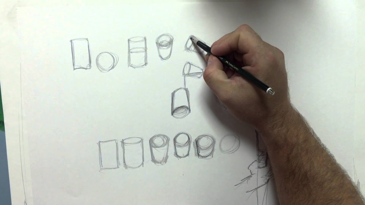 Foreshortening practice pt 2 - YouTube