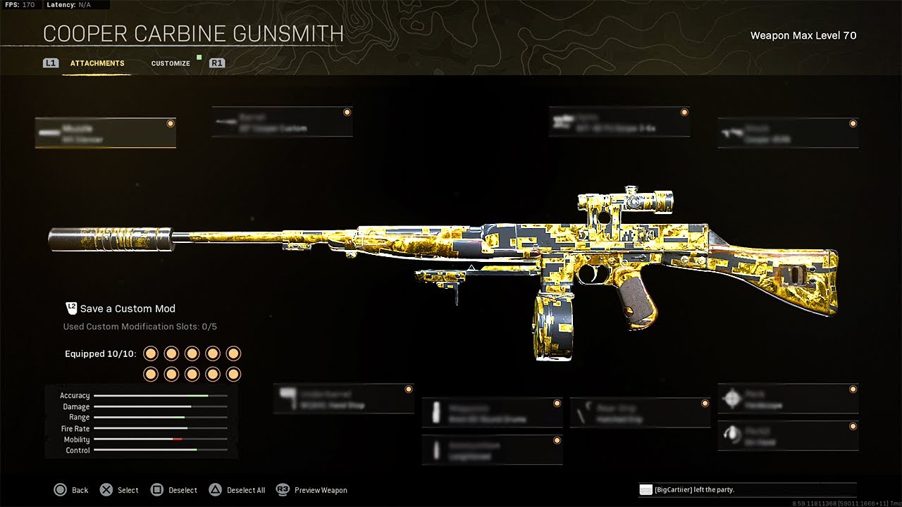 Warzone #1 COOPER CARBINE Setup (Best Cooper Carbine Class) - Season 4 ...