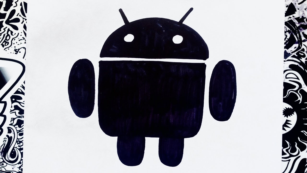 Como dibujar el logo de android | how to draw android logo - YouTube