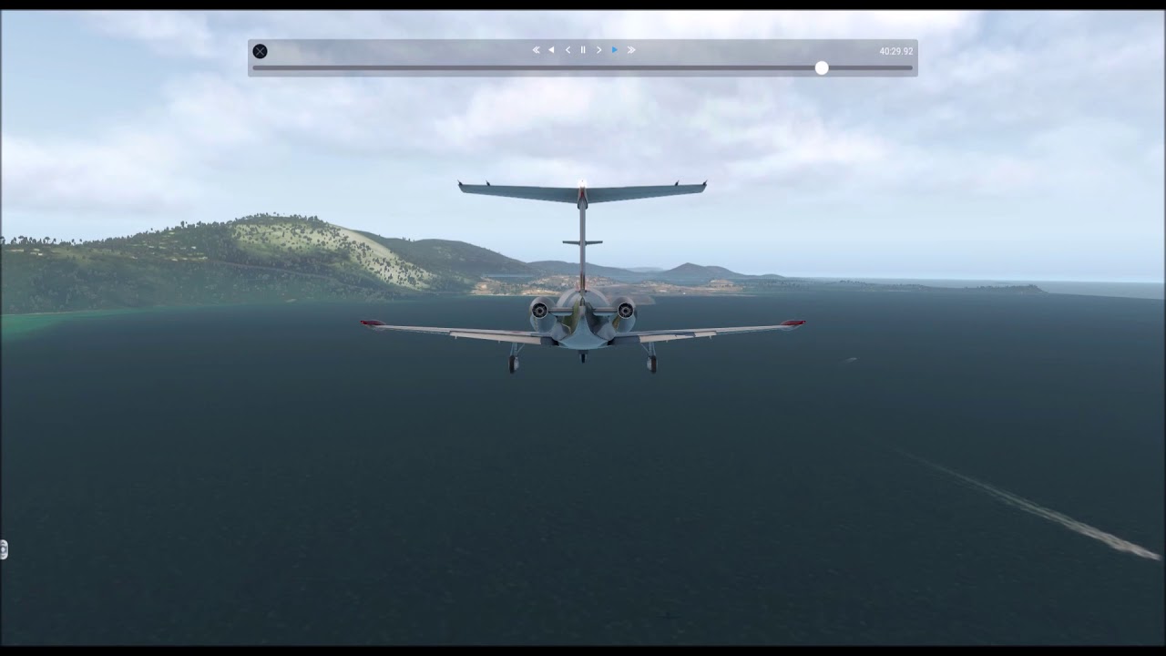 X-plane 11.05 rc1 - Eclipse E550 NG takeoff TNCM (St. Maarten) to TIST ...