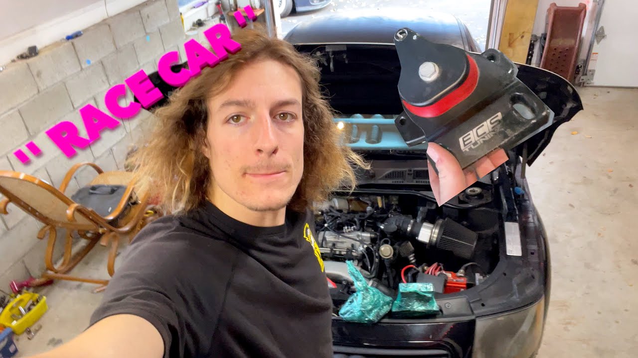 I INSTALLED STAGE 2 engine mounts in my AUDI - YouTube