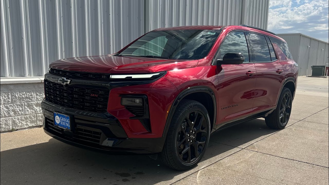 2024 Chevy Traverse RS Radiant Red Tintcoat With Jet Black Interior ...