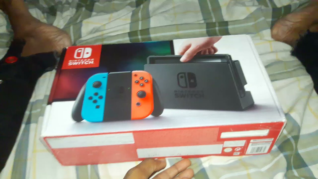 The real Nintendo switch unboxing - YouTube