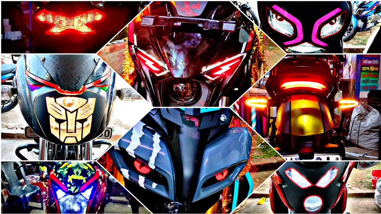 all bike Hedlight modified#mt15bs6 DRL modified#pulsar Hedlight ...