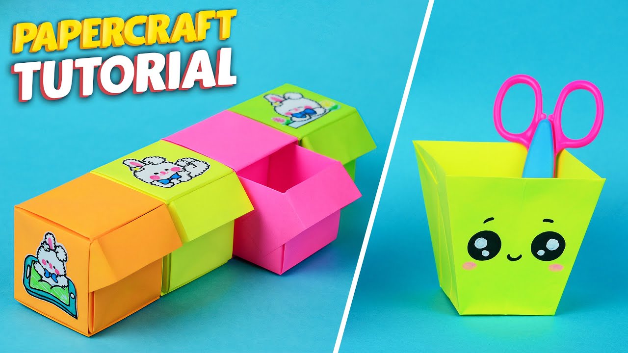 3 DIY PAPER CRAFT IDEAS | TUTORIAL - YouTube