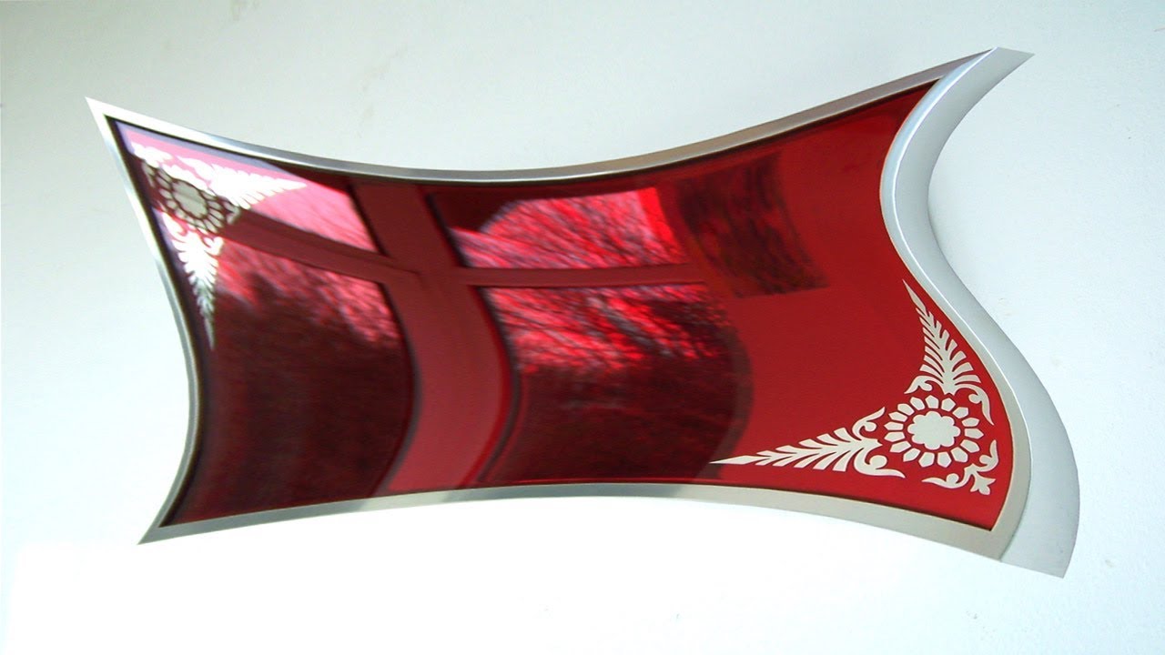 red mirror glass rare find unusual exotic subconscious sees - YouTube