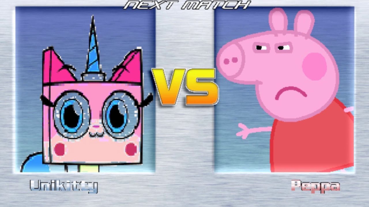 M.U.G.E.N. REQUEST | Unikitty! vs Peppa Pig - YouTube