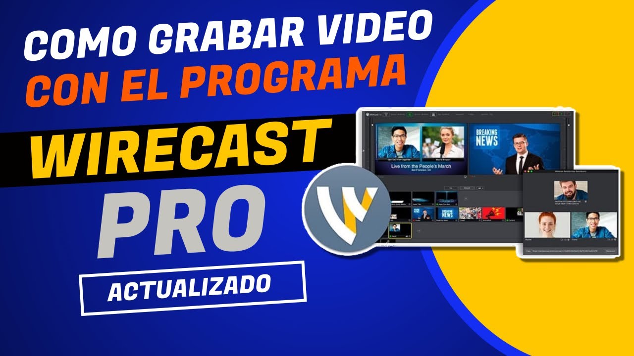 Como Grabar vídeo con Wirecast Pro - YouTube