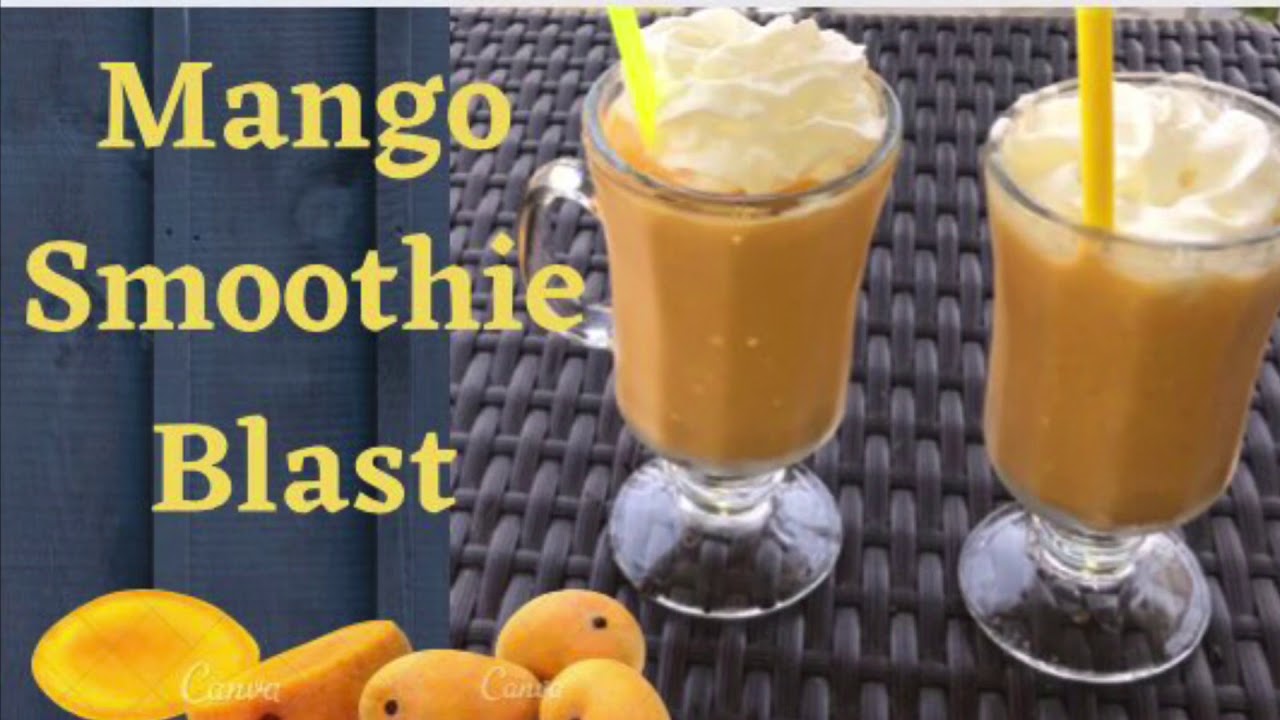 Mango smoothie Blast Baskin Robin Style/ creamy mango milk shake/Mango ...