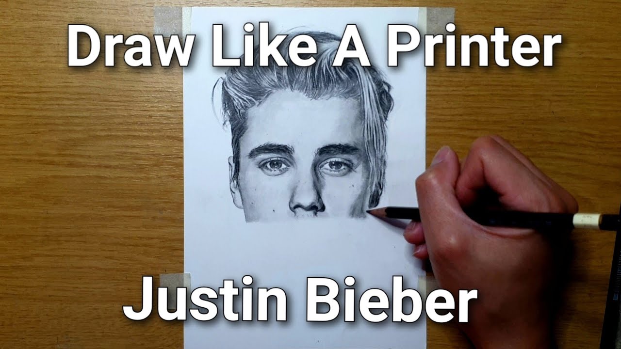 Draw Like a Printer (Justin Bieber) - YouTube