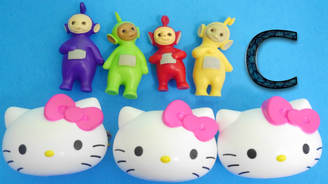 Teletubbies Hello Kitty Eggs letter C تعلم حروف الإنكليزية مع تيليتابيز ...