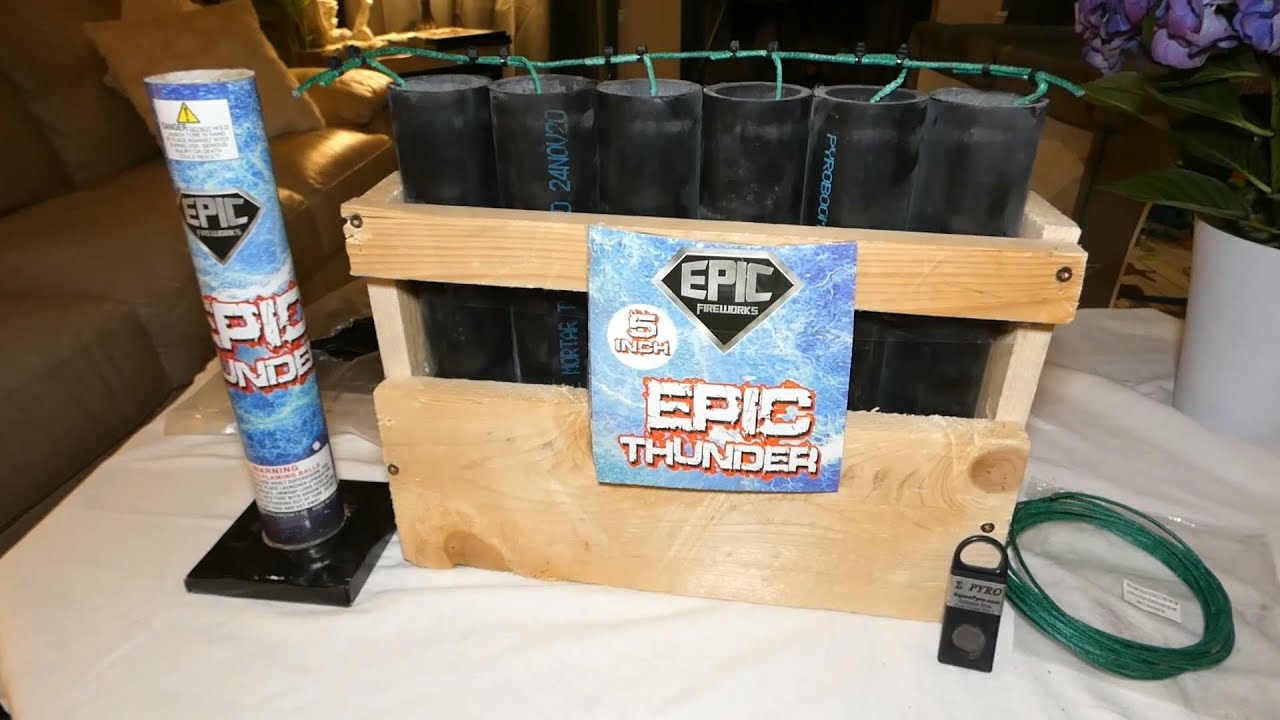 Epic Thunder 5" Shells By Epic From Gold Filed #fireworks - YouTube