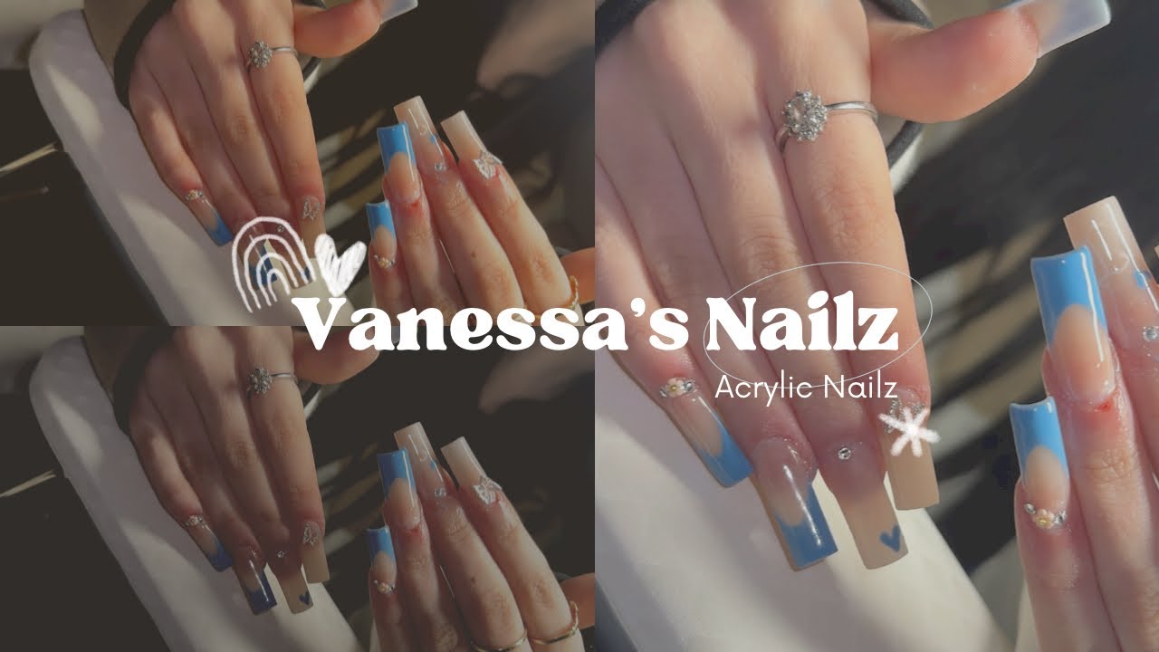Acrylic Nails | Beginner Nail Tech | Practice | Young Nails | Vanessa’s ...