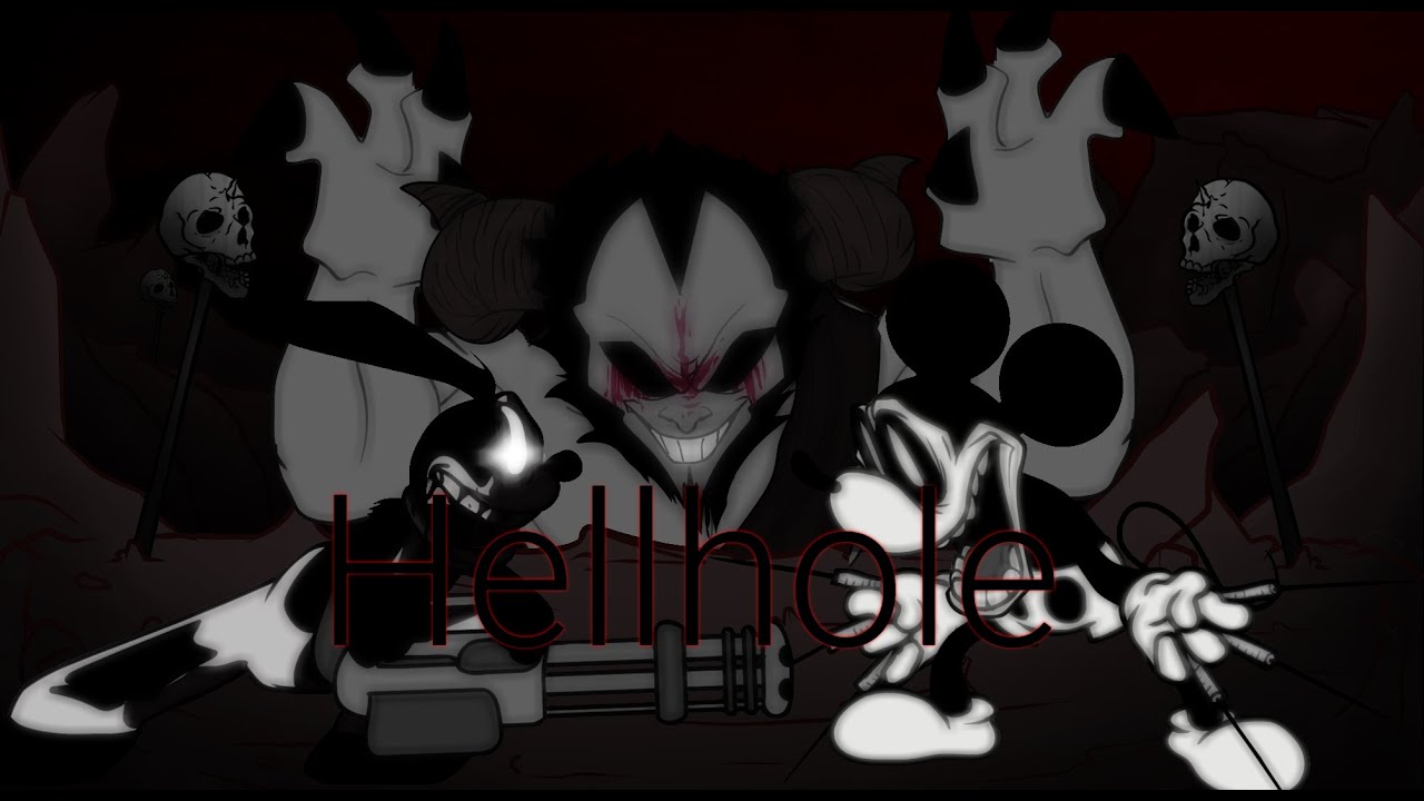 【FNF】(Re:Remake)Hellhole But WI Oswald And WI Mickey Mouse Sing it ...