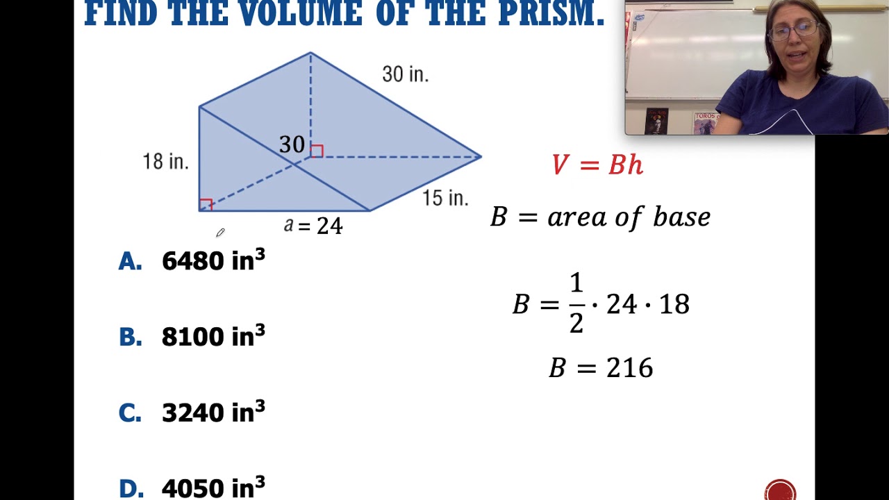 Geometry 12.4 Lesson - Volumes of Prisms and Cylinders - YouTube