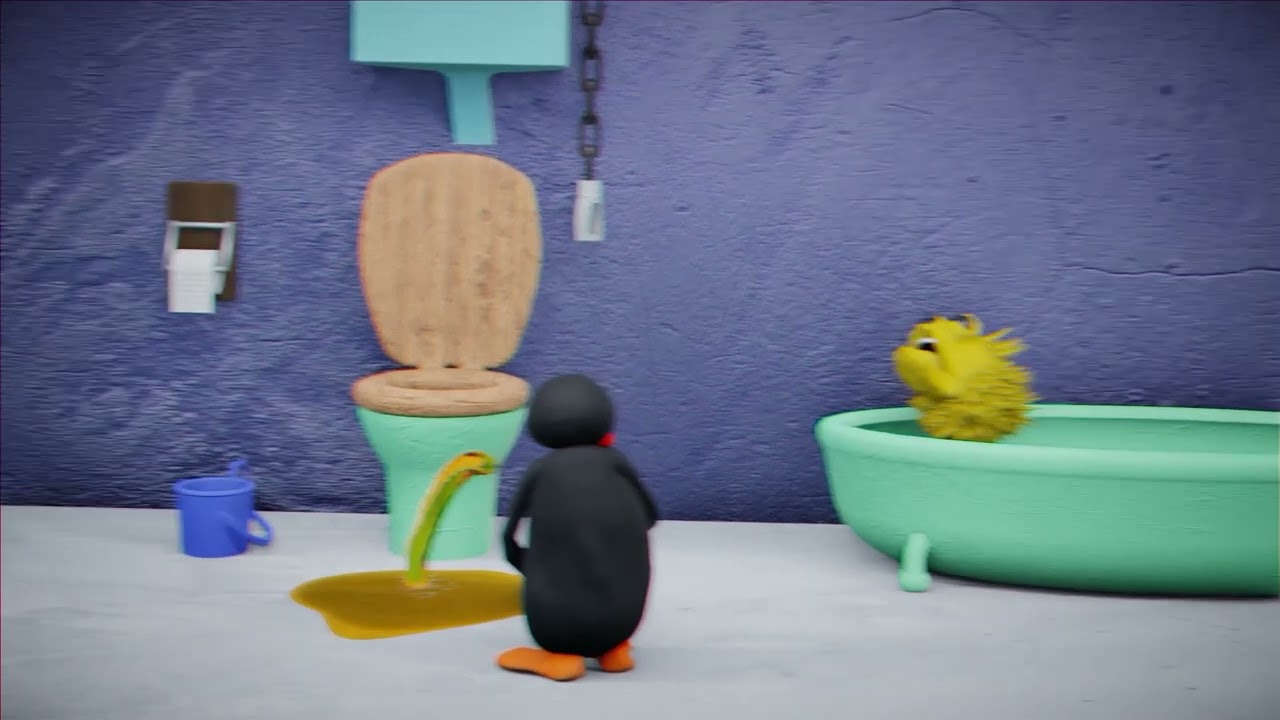 pingu pees on the floor - YouTube