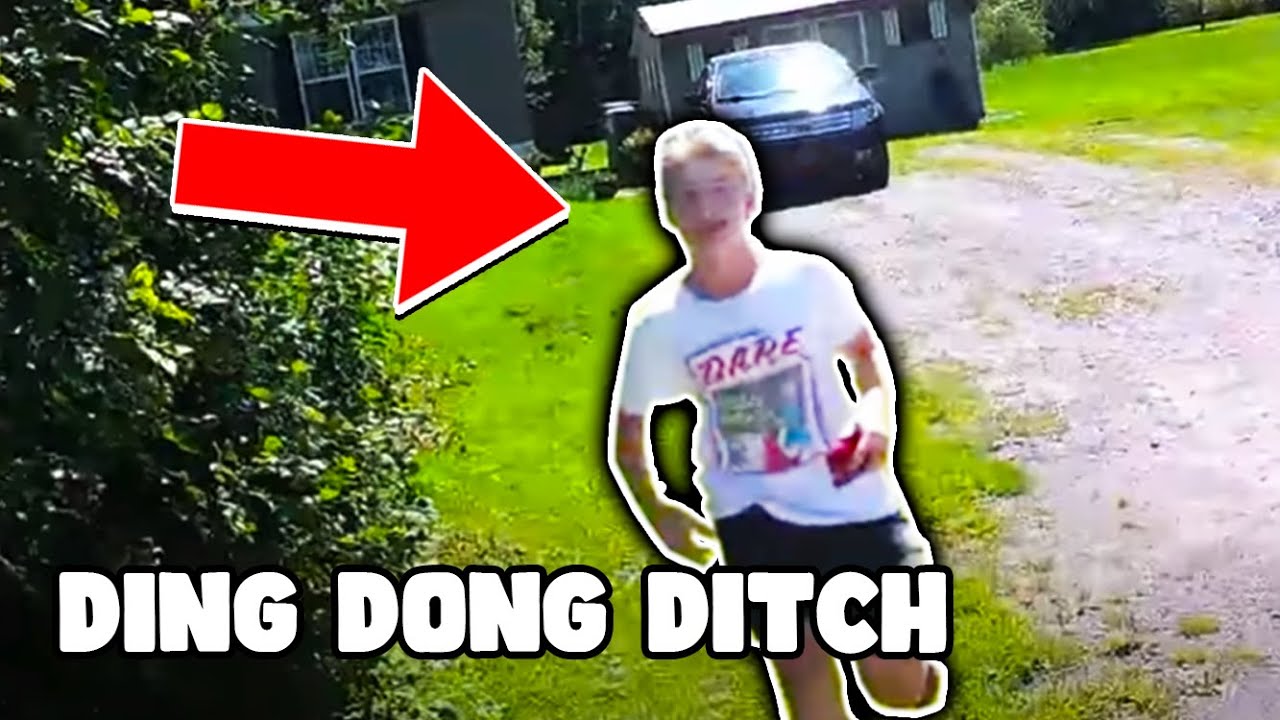 DING DONG DITCH PRANK *Caught* - YouTube