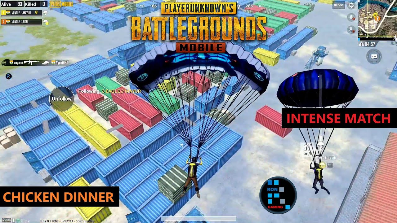 PUBG MOBILE | INTENSE MATCH FUN GAMEPLAY CHICKEN DINNER - YouTube