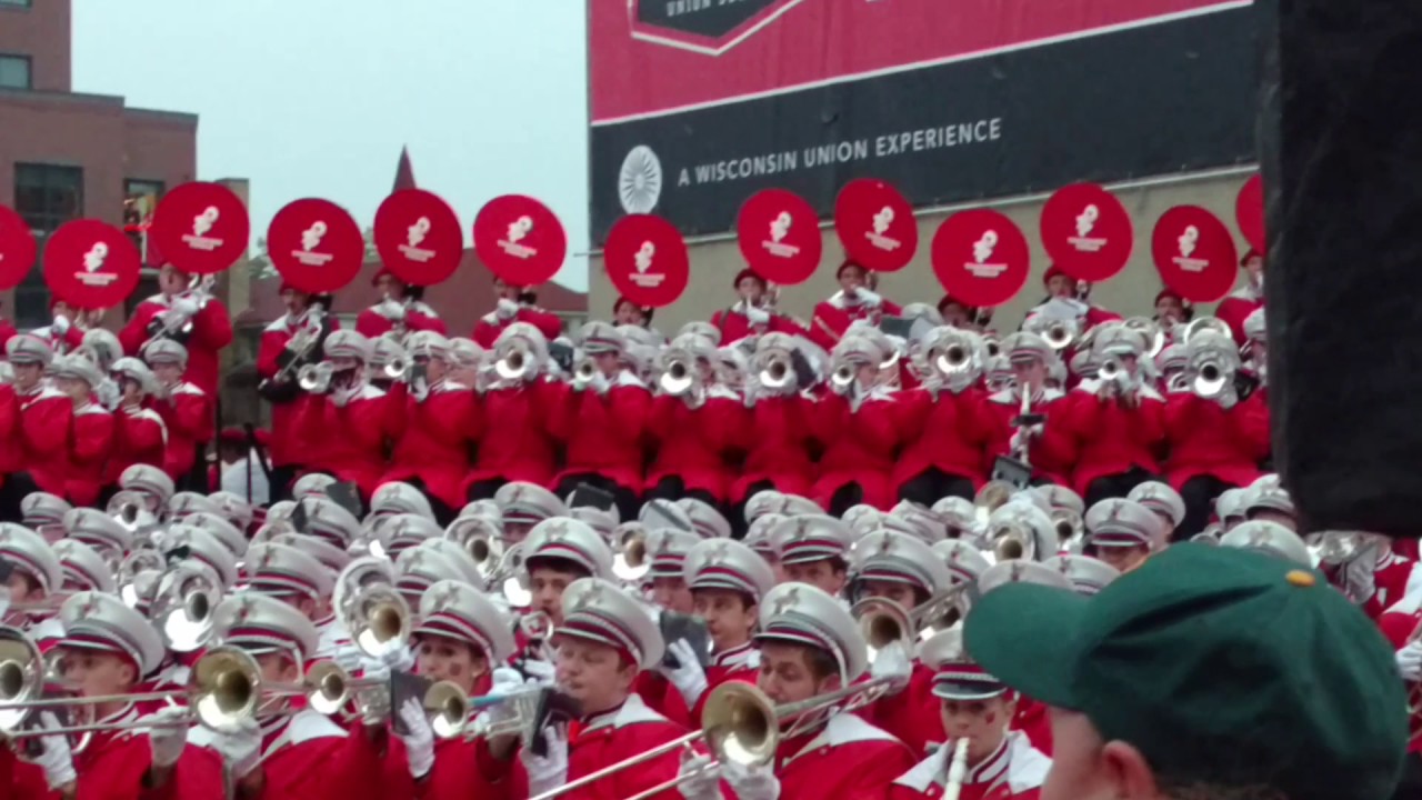 Wisconsin Badgers Marching Band Union South - YouTube