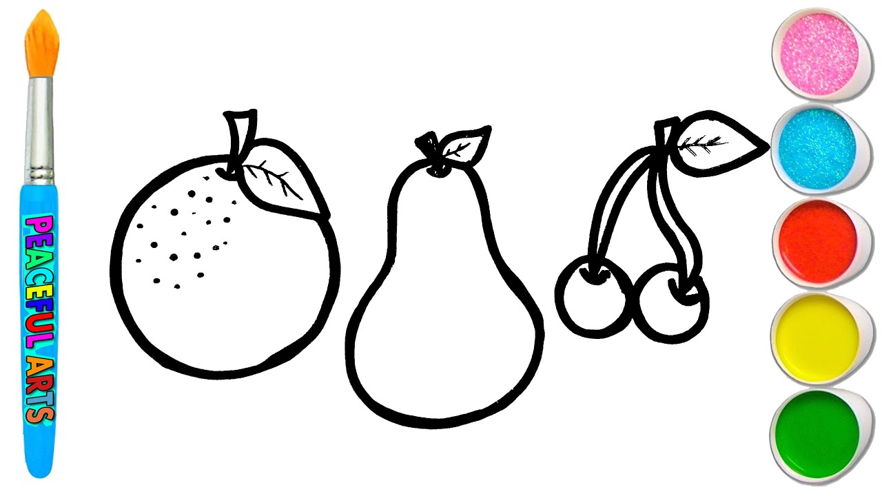 Frutis Drawing - How to Draw a Simple Fruits Step By Step Very Easy ...