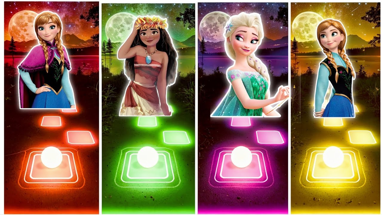 Kid Elsa Vs Frozen Elsa Vs Evil Elsa Vs Boy Elsa BUT In Tiles Hop Let ...