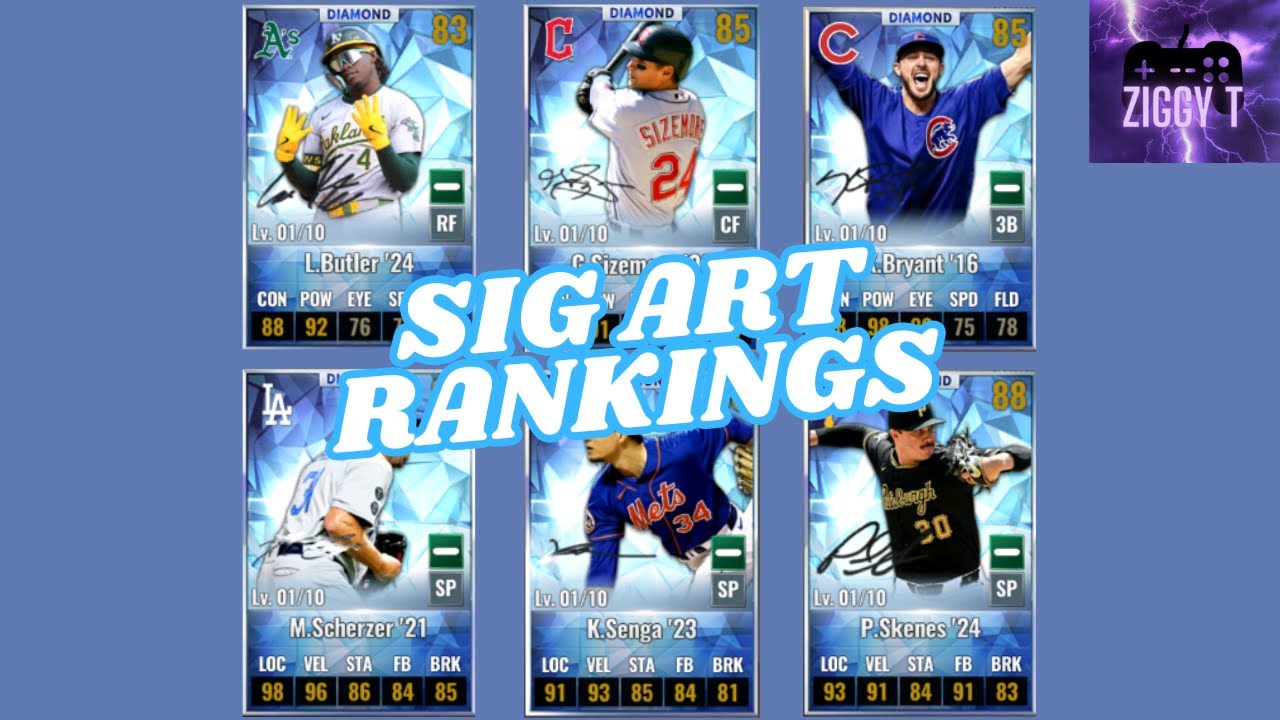 MLB 9 INNINGS 25 - SIGNATURE ART RANKINGS - YouTube