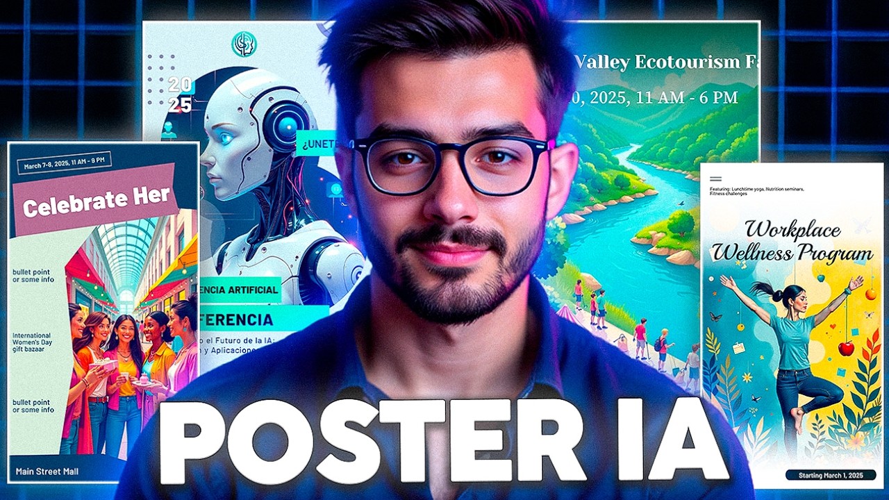 Como Crear Posters Editables con IA 🎨 (1 CLICK) - YouTube
