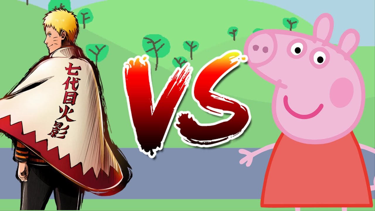 M.U.G.E.N BATTLES | Naruto Uzumaki vs Peppa Pig | Boruto: Naruto Next ...