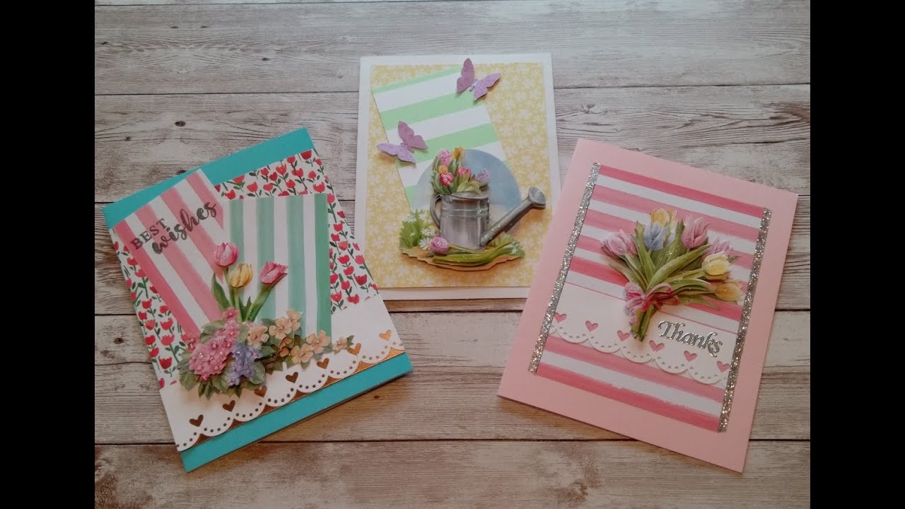2020 Handmade Early Spring Cards - YouTube