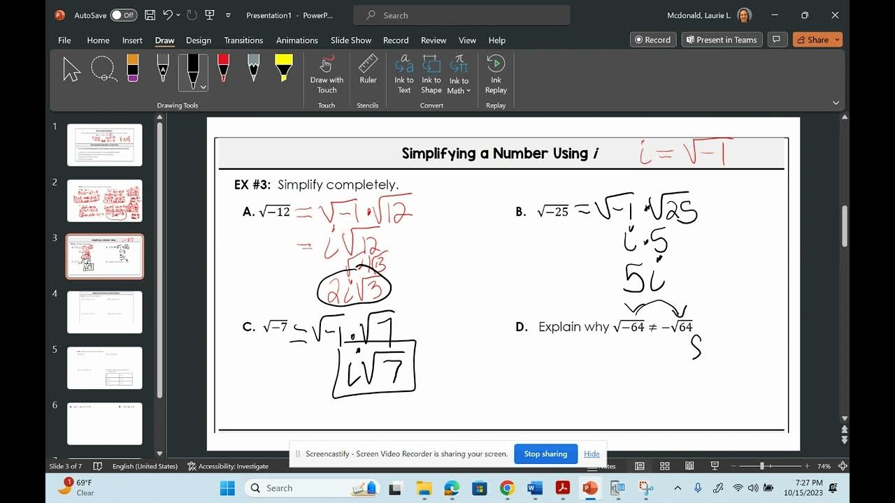 Complex Number Operations (Add, Subtract, Multiply) - YouTube