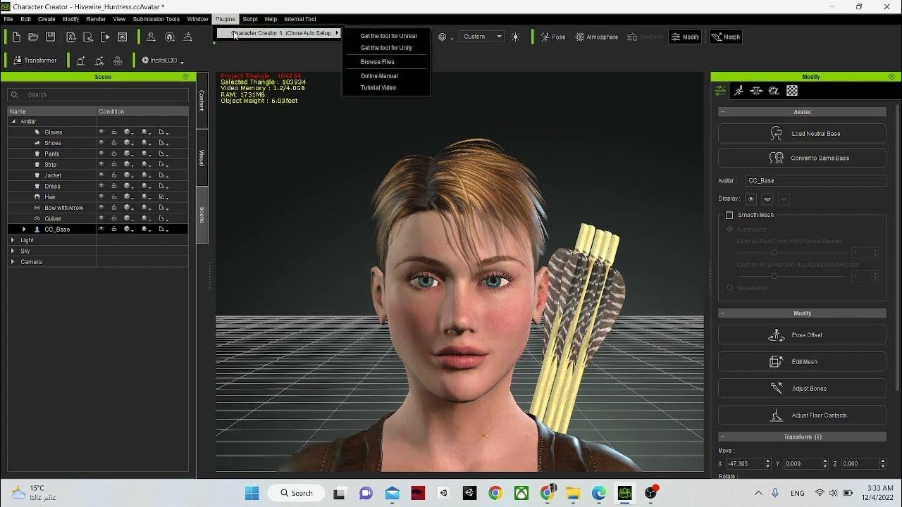 Program Interface (Character Creator CC) - YouTube