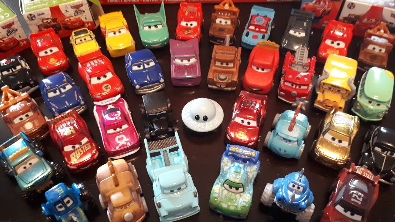 Mattel Disney Cars Mini Racers Mega Unboxing - 35+ Minis (Next Gens ...