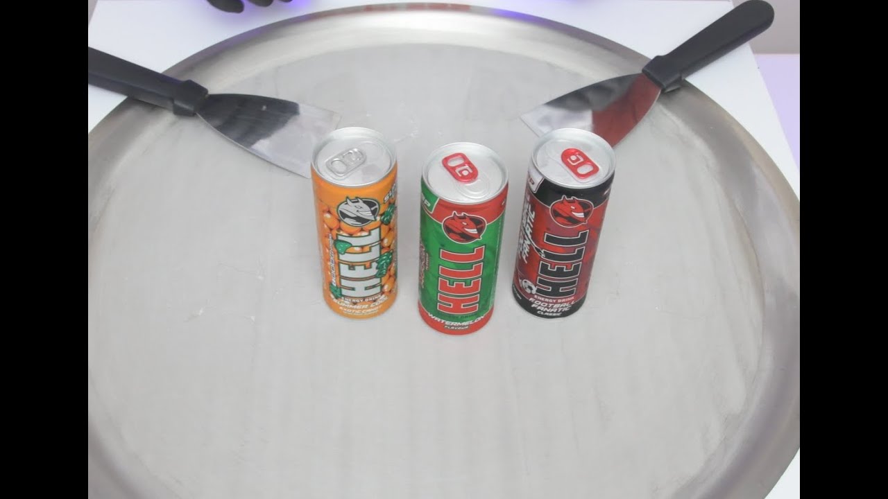 Hell energy drink - {Ice Cream Roll Express} How to make hell energy ...